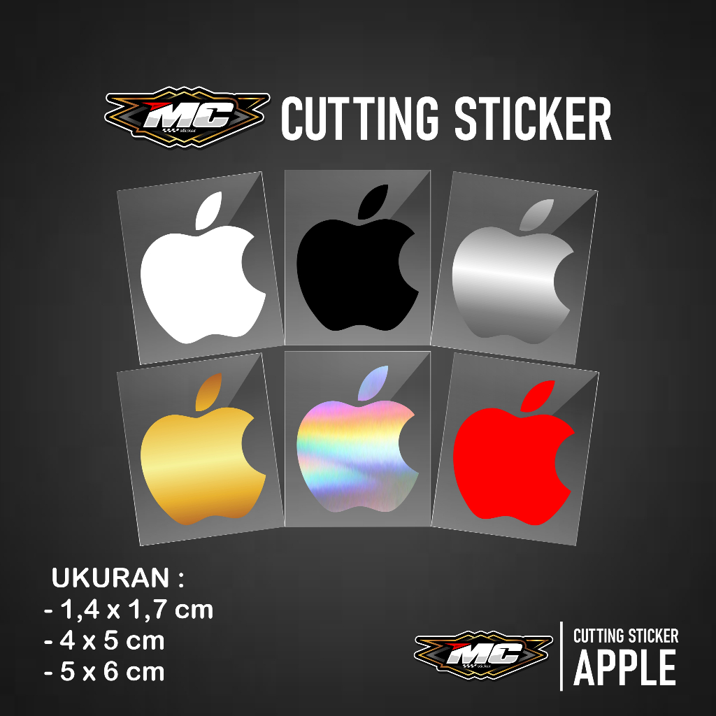HP Apple Sticker Apple Cutting Sticker iphone iPad iMac Mac Macbook Logo Emblem iOS Appstore ...