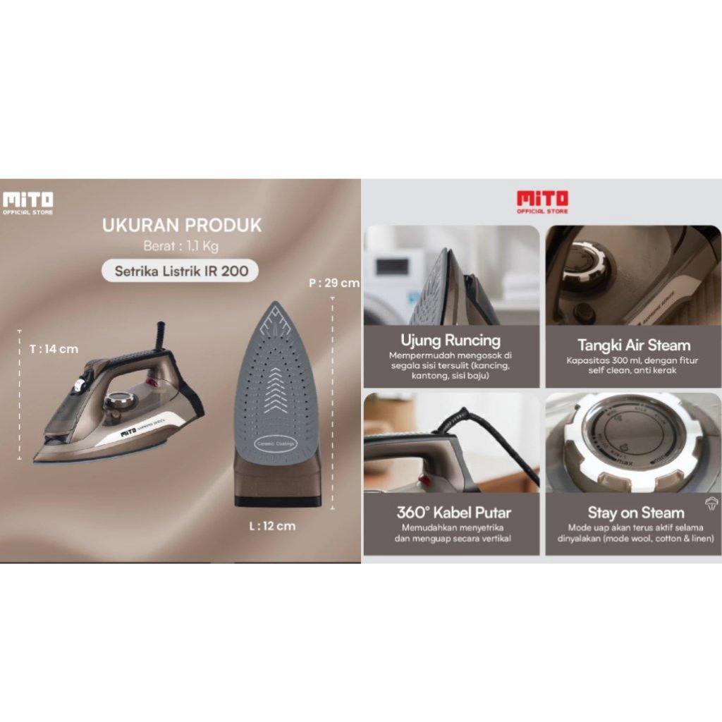 NEWEST MITO IRON200 Steam and Dry Iron 4in1 | Electric Iron | Steam ...