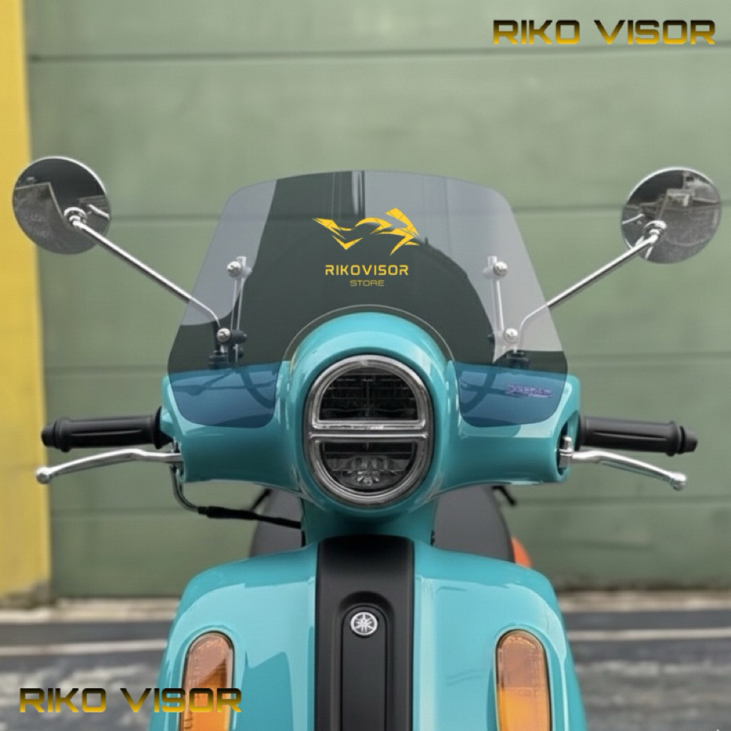FAZZIO 125 STANDARD VISOR + YAMAHA FAZZIO 125 STANDARD WINDSHIELD ...