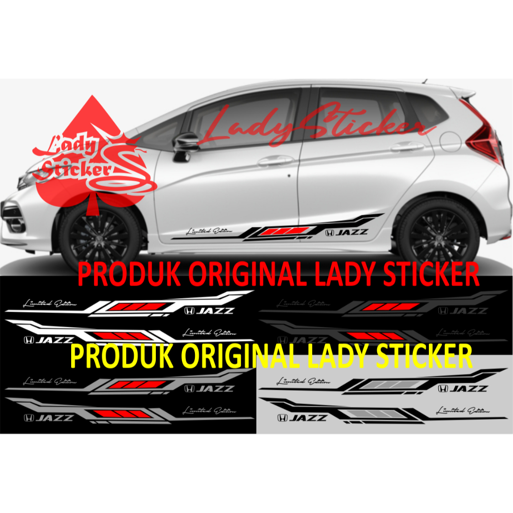 Cutting sticker car jazz sticker honda jazz car sticker | Shopee ...