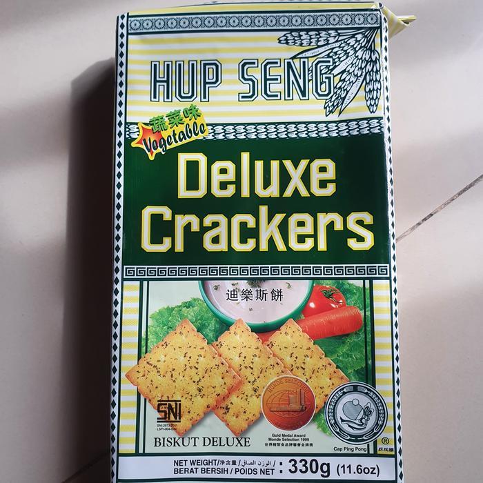 Hup Seng deluxe Crackers Vegetable Biscuit 330g | Shopee Philippines