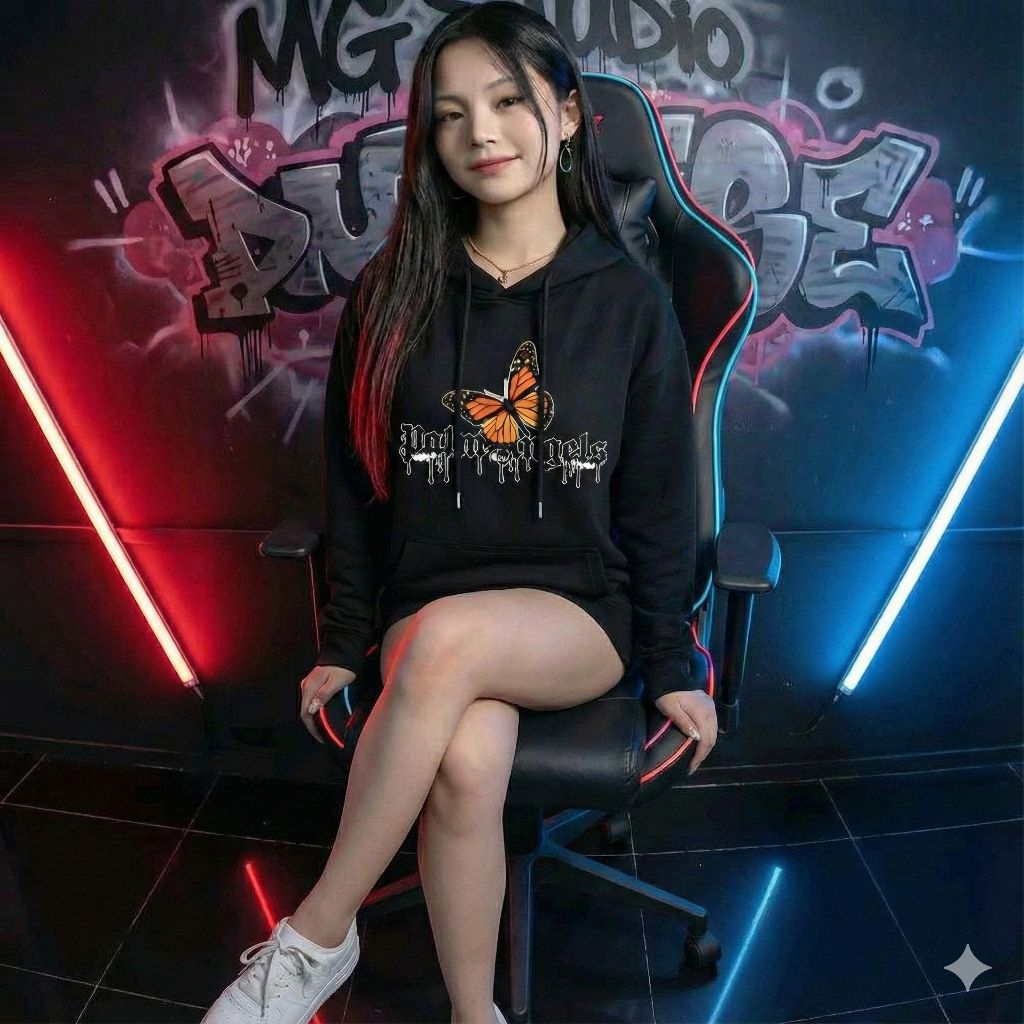 Flame angel casual women's Hoodie sweater | Shopee Philippines