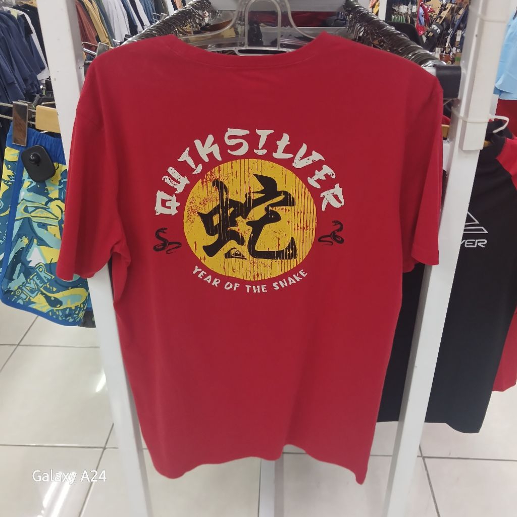 Quiksilver New Moon Snake Red t-shirt | Shopee Philippines