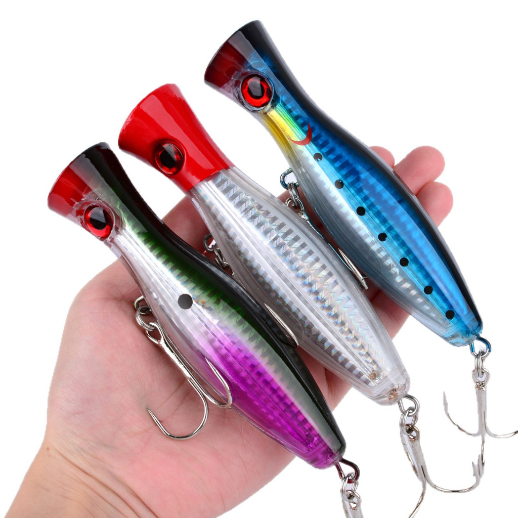 Popper Bait 80gr 16.5cm GT Popping Top Water Fishing ABS Material ...