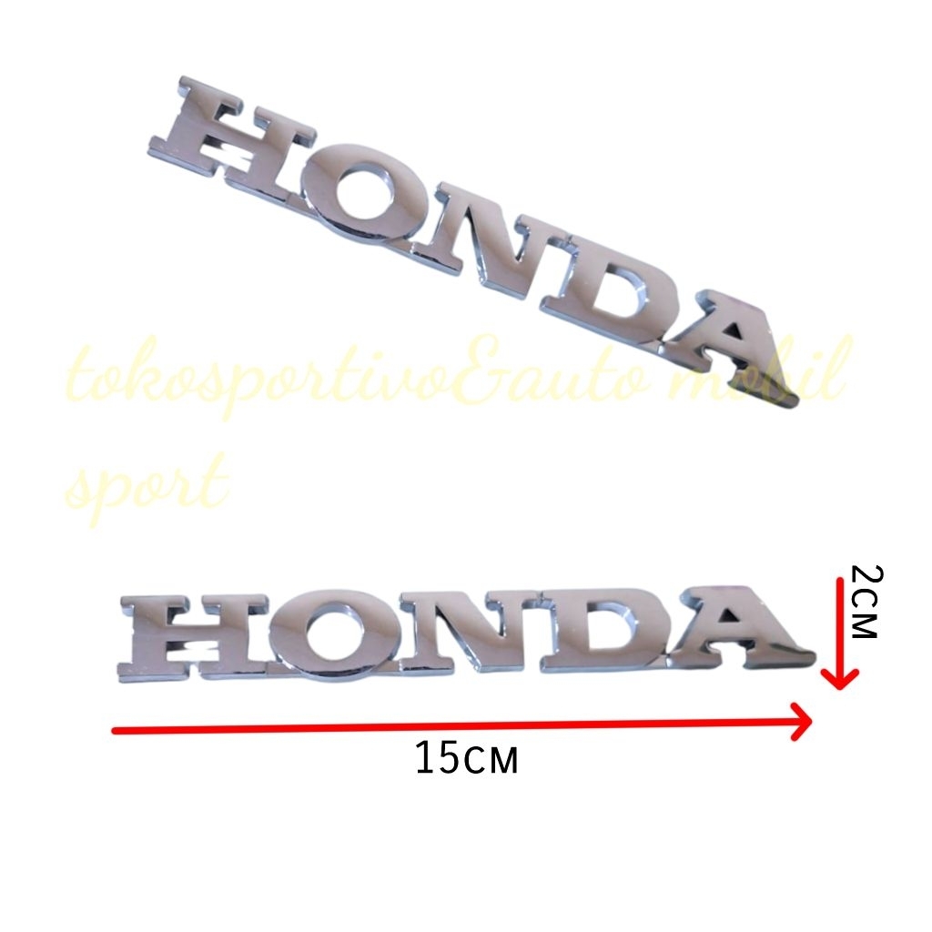 EmbGlue Letter Writing Sticker logo Symbol Honda all Honda cars Chrome ...