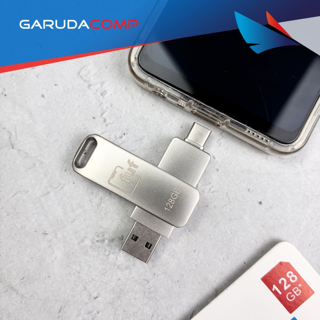 Fuf Flash Disk OTG Type C 128GB Original Fuf Flash Disk Type C 128 GB 2 ...