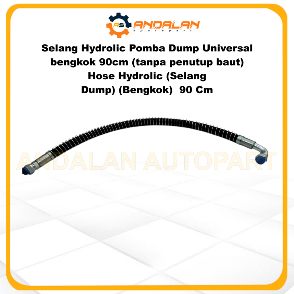 Universal 90cm Bent Pomba Dump Hydraulic Hose (without bolt cover ...
