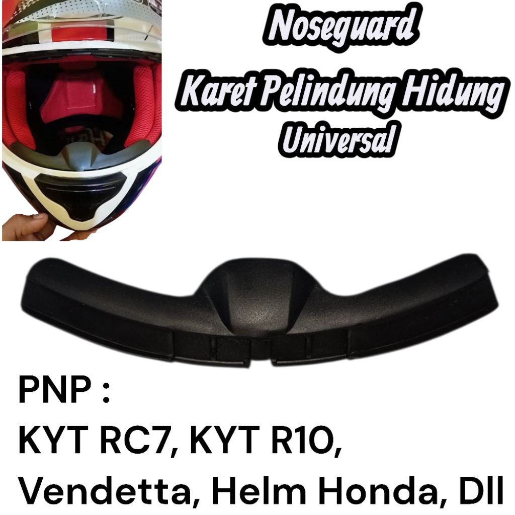 Universal Fullface Helmet Noseguard Rubber Fullface Helmet Nose ...
