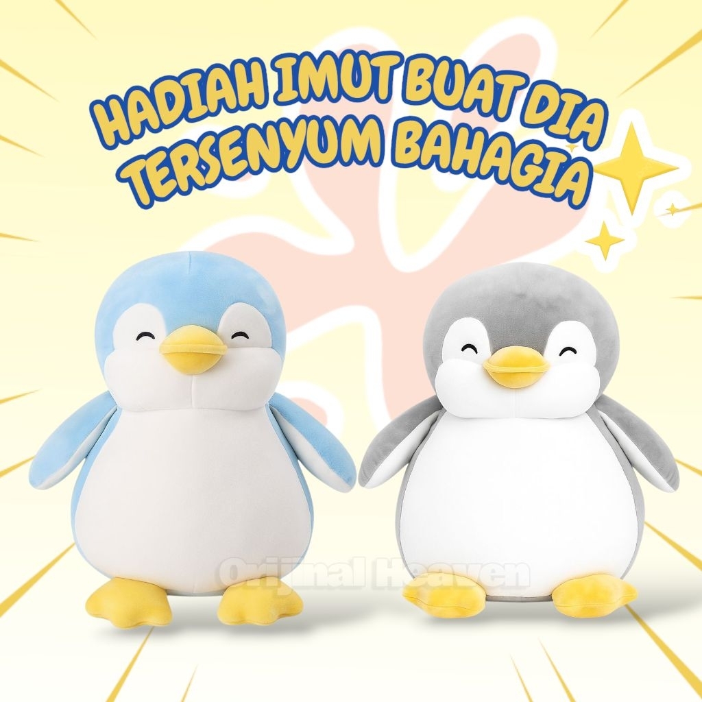 MINISO Cute soft jumbo penguin doll plush toys for children | Shopee ...