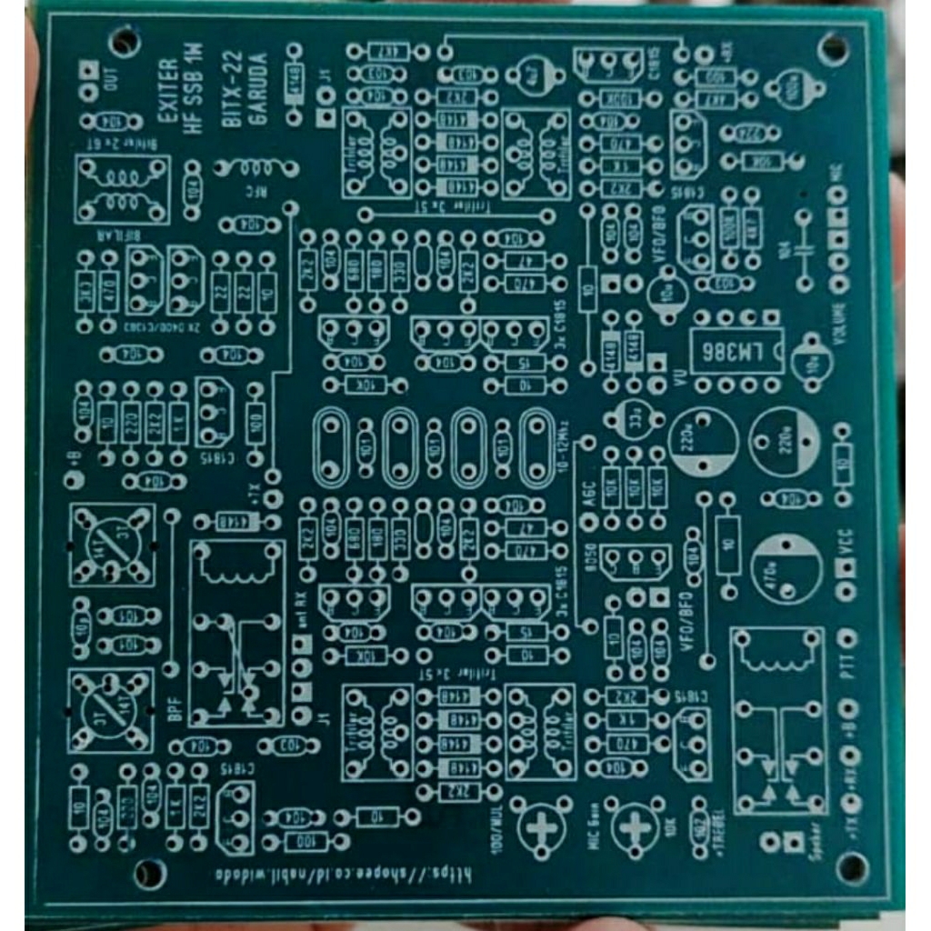 PCB Exit SSB BITX-22 Garuda 1W (TIA Version 766HI) BITXGaruda QRPTIA ...