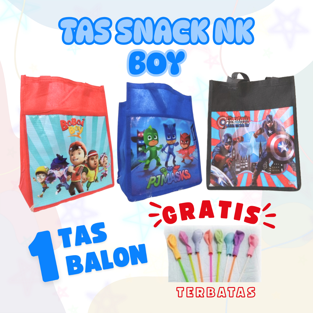 12Pcs - BOY Birthday Bag Snack Gift Goodie Bag Children's Birthday ...