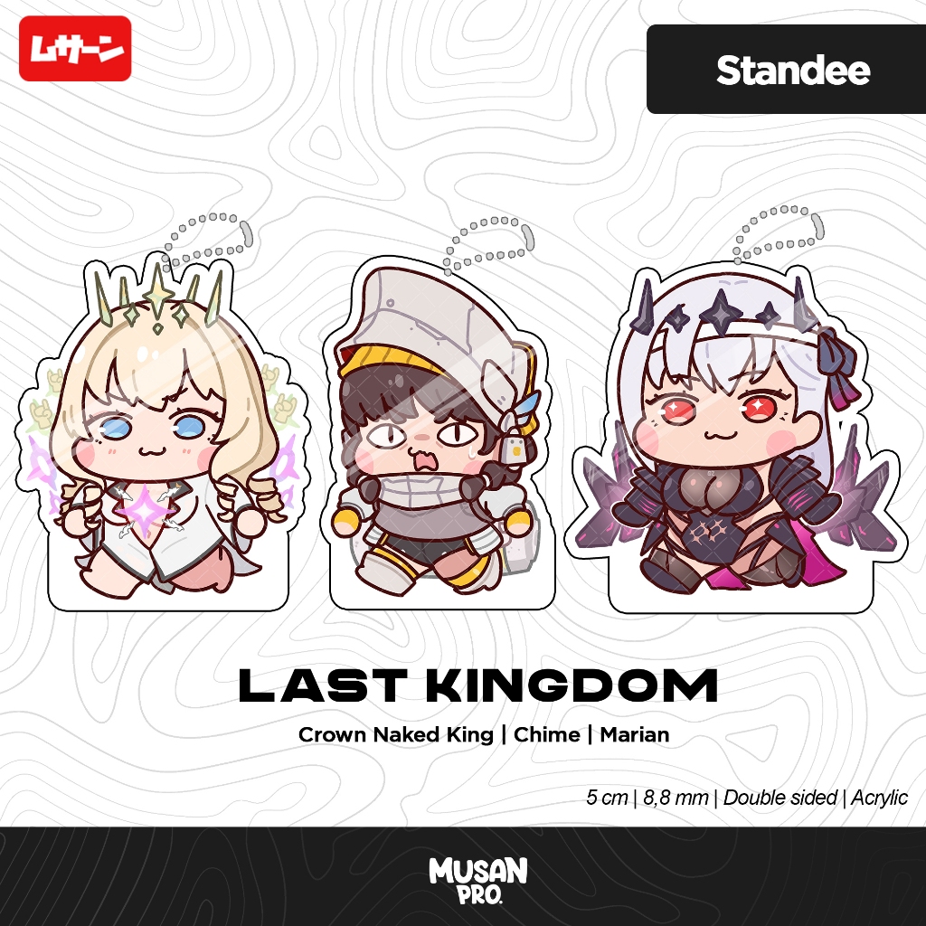 Standee NIKKE Last Kingdom - Crown Naked King - Chime - Modernia Marian ...