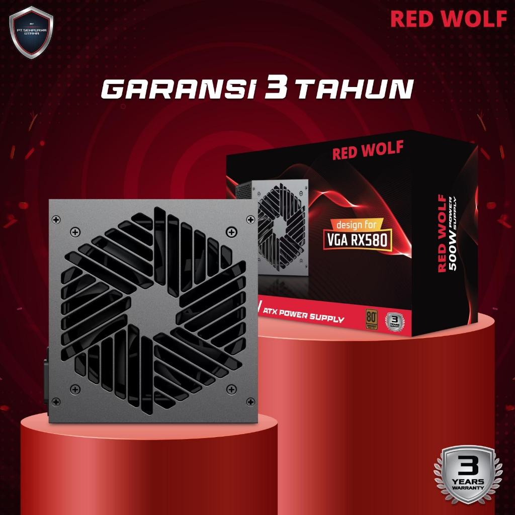 Red Wolf 500W Non-modular ATX 2.31 80+Efficiency 230V EU - Power Supply ...
