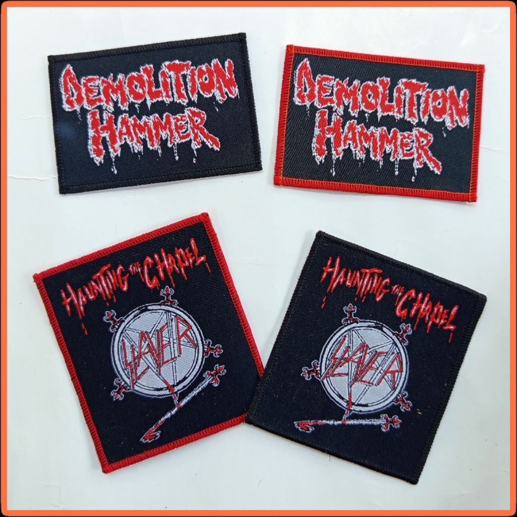 Woven Patch Demolition Hammer Logo / Slayer - Jacket & Vest Accessories Etc - Stitched Band ...