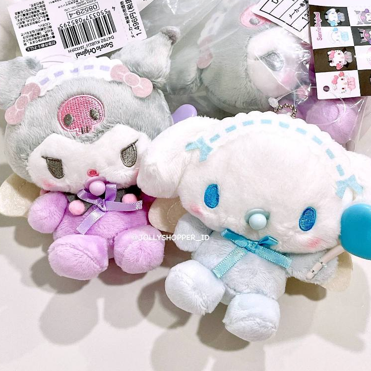 Sanrio Japan Baby Angel & Mascot KeychainDEVIL My Melody Kuromi ...