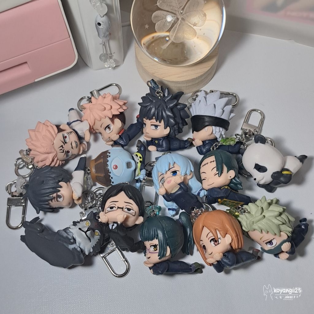 Jujutsu Kaisen Small Chibi Keychain | Beads Anime Characters Keychain ...