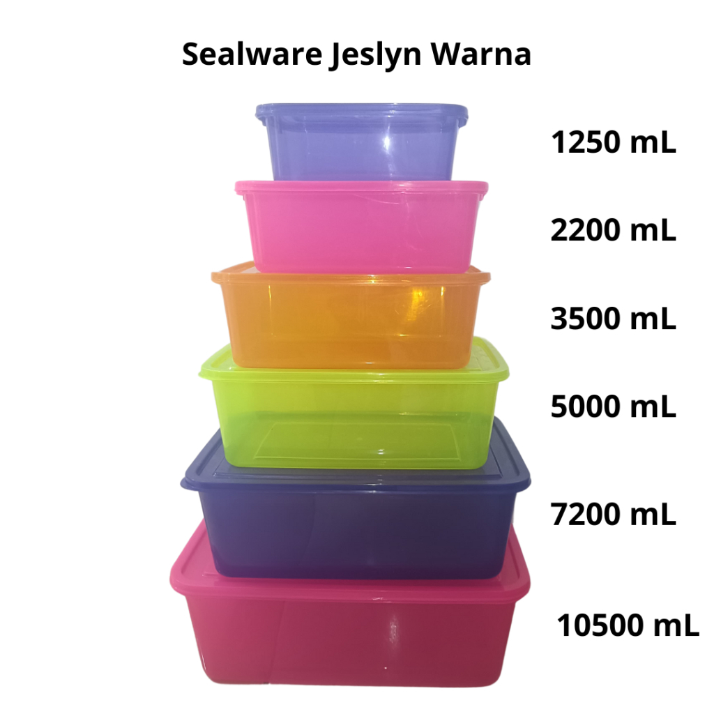 Jeslyn Sealware in Various Sizes Plastic Sealware/ Plastic Box with Lid ...