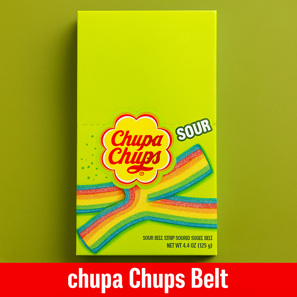 Chupa Chups Sour Belt Box - Sweet and Sour Jelly Candy with Fruit ...
