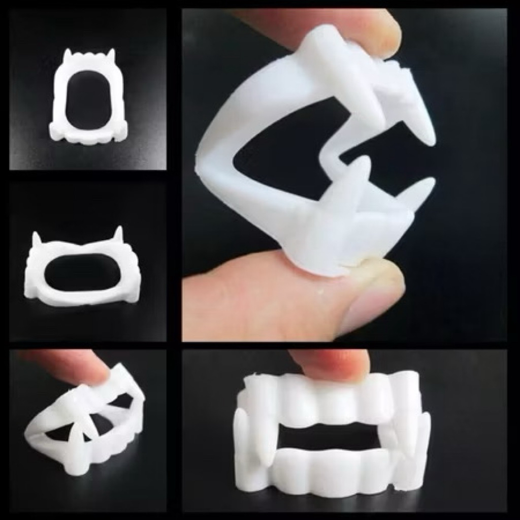 Dracula tooth toy fake fang tooth/ white plastic grakula tooth/ vampire ...