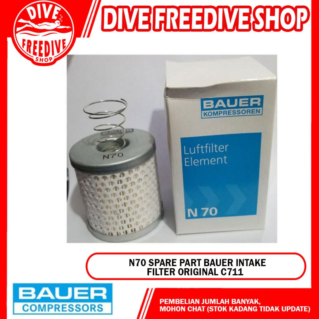 N70 Spare Part Compressor Bauer Intake Filter C711 Compressor Breathing ...