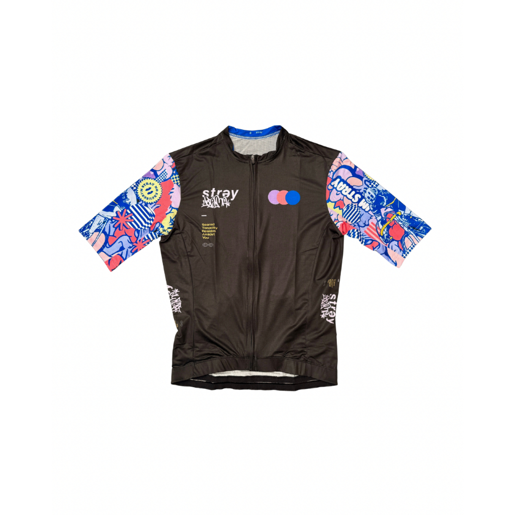 Stray Unisex Cycling Jersey Prime Fit COLLAB KOMA BLACK | Shopee ...