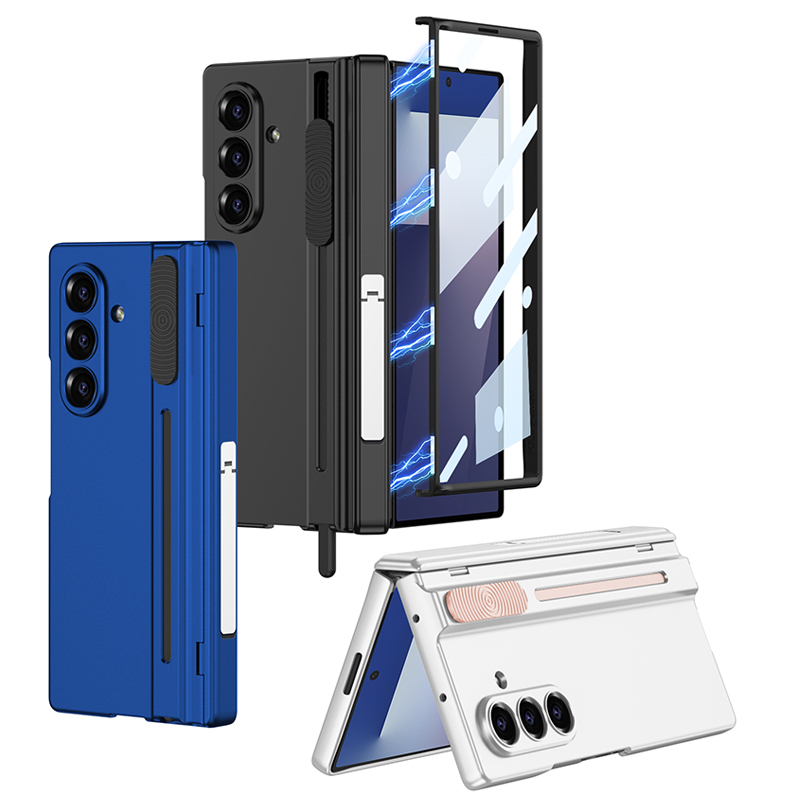 SAMSUNG Z FOLD 7 5G CASING SLIM CASE WITH PEN PUSH-FULL INTERGRATED PEN ...