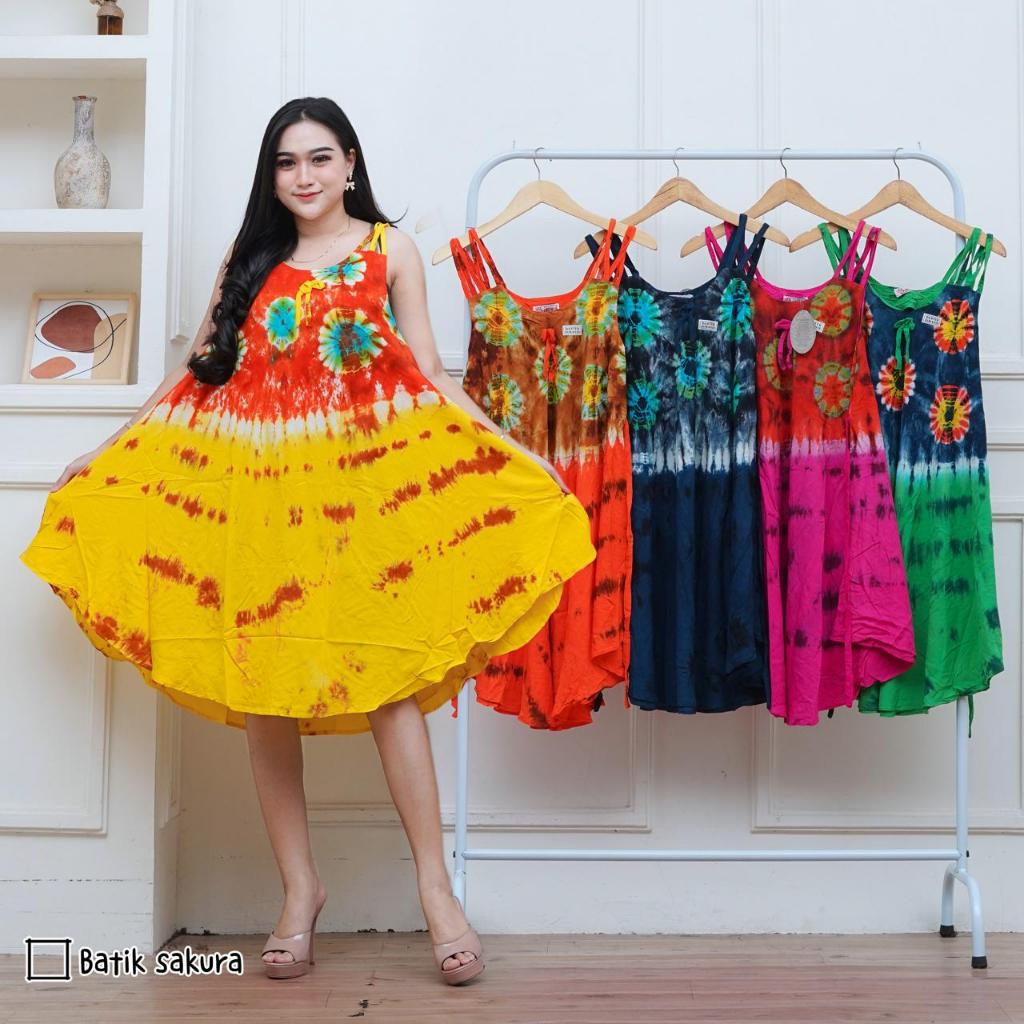 Yukensi Calista Daster with Sakura Pekalongan Batik Jumputan Motif ...