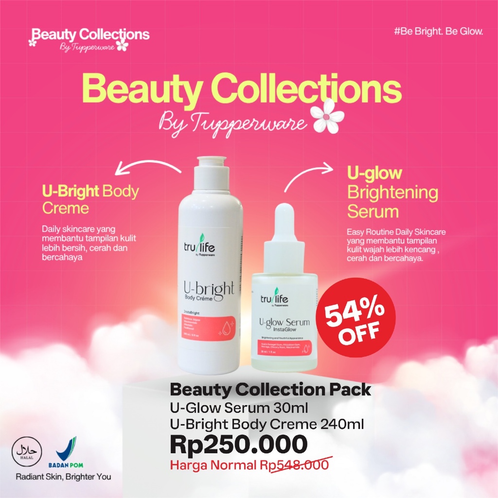 Tupperware U-Glow & U-Bright Beauty Series (Official and 100% Original ...