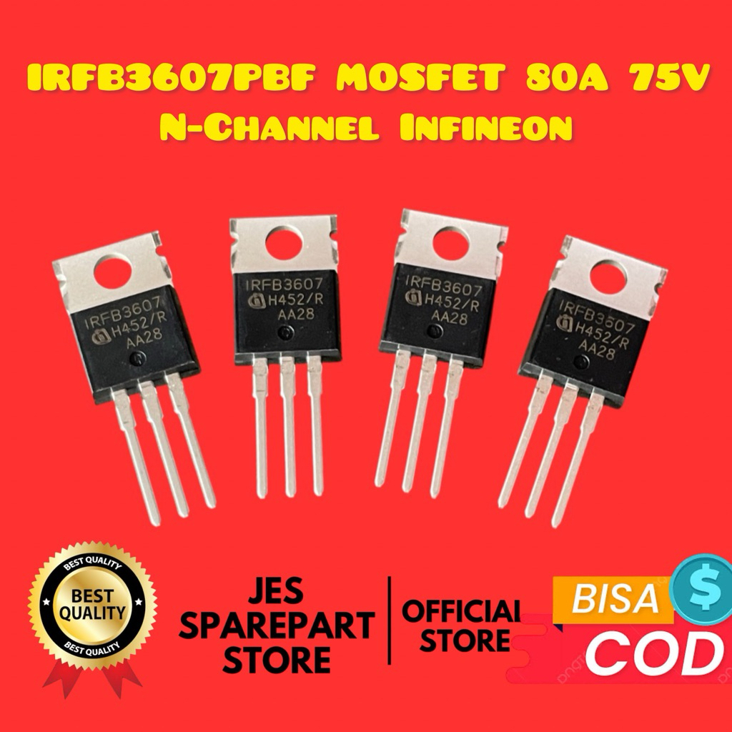 IRFB3607PBF MOSFET 80A 75V N-Channel Infineon | Shopee Philippines