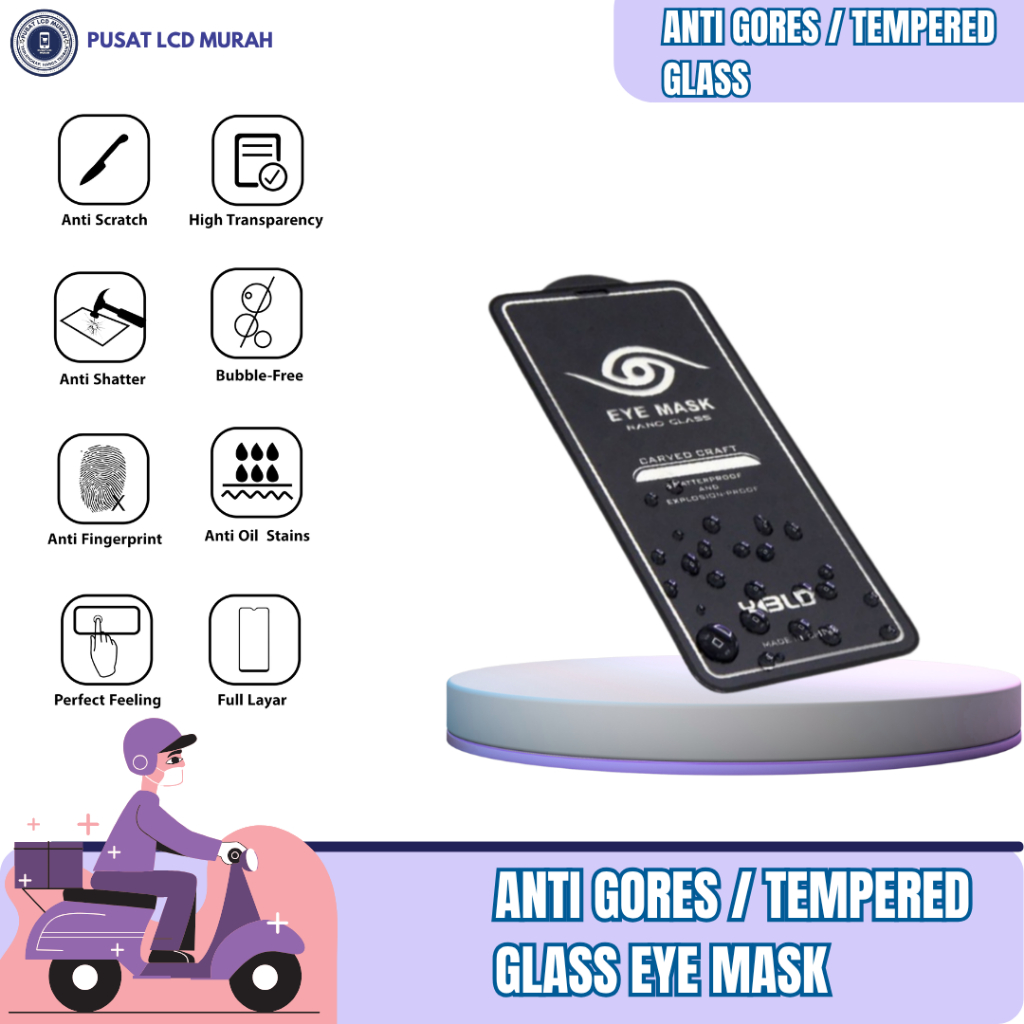 Anti-Scratch - Tempered Glass HX Eye Mask Iph*ne 7+/7S+ | Shopee ...