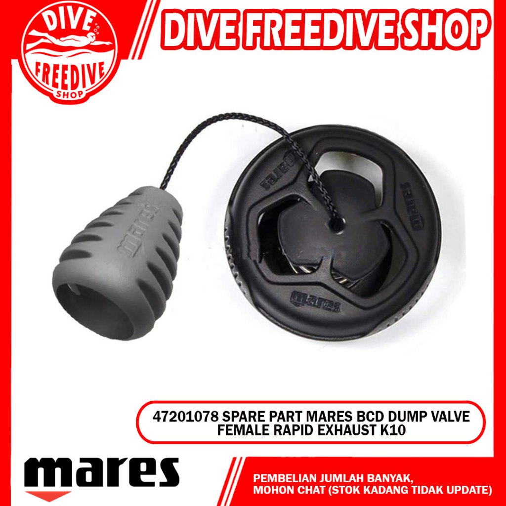 47201078 Spare Part Bcd Dump Valve Mares Female Rapid Exhaust Kit K10 ...