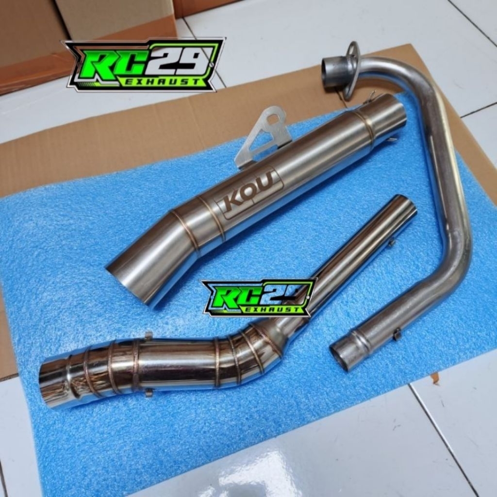 1set Kou Super Open pipe 51mm for Tmx 125 150 155 Rusi tc 125 150 175 ...