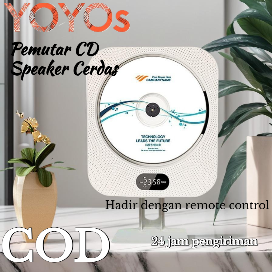 Bluetooth CD Player CD Audio Player Multi-Function Desktop Wall Mounted ...