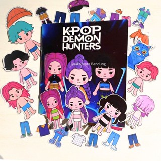 KPOP DEMONS HUNTER TOCA X TOCA BOCA PAPER DOLL BOOKS QUIET BOOKS ...