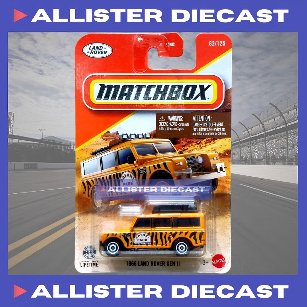 Matchbox 1966 Land Rover Gen II Orange Matchbox Land Rover Gen II ...