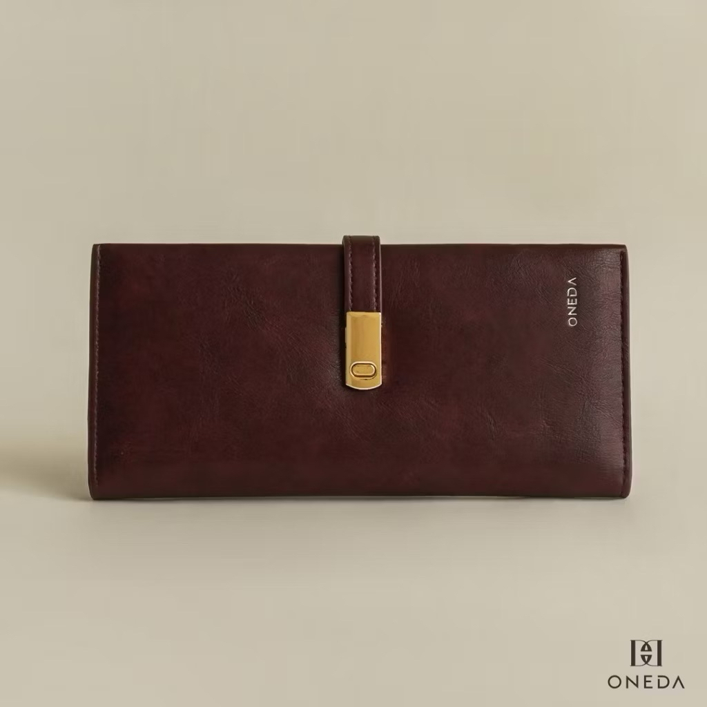Oneda Ocie WINE Women's Folding Wallet W022 | Shopee Philippines