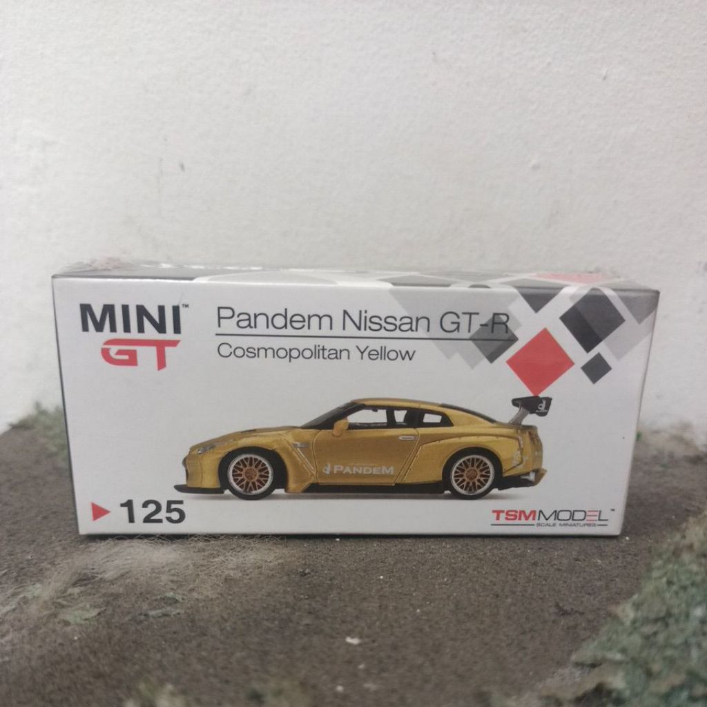 Mini GT/ 125 Pandem Nissan GT-R R35 Wing Cosmopolitan Yellow - Free ...