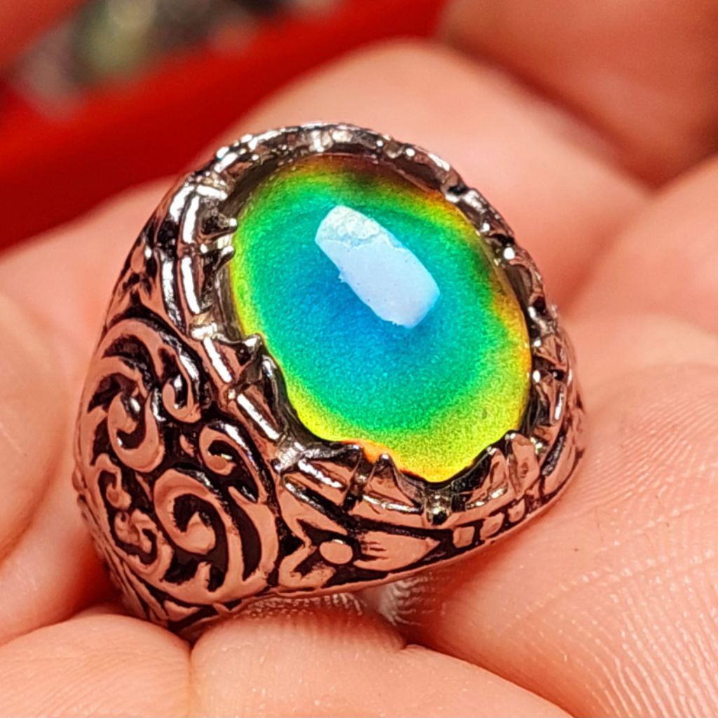 Segoro chameleon zultanite cange color ring can change color magic ring ...