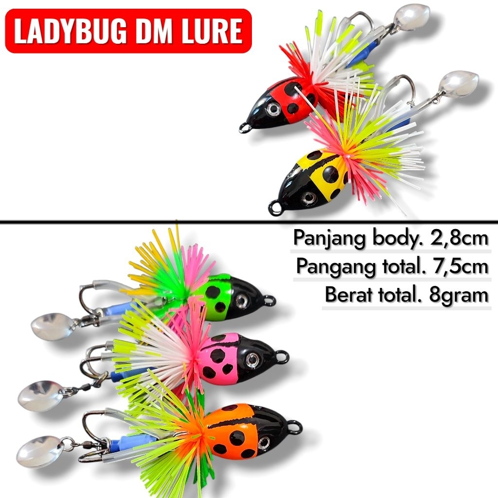 LADY BUG DM LURE. ladybug. cork casting lure. cork casting bait ...