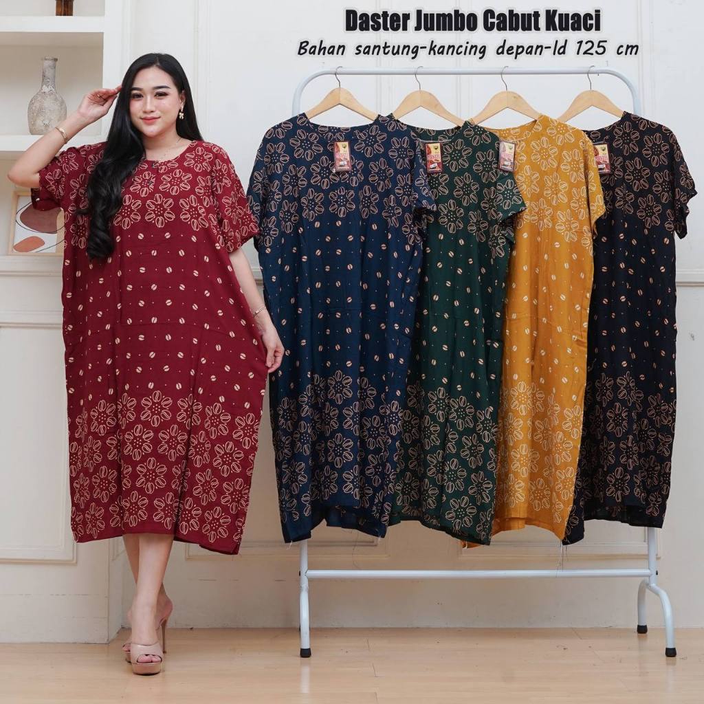 Jumbo Daster LD 125 Busui Front Button Hanging Cool Motif Cabut Kuaci ...