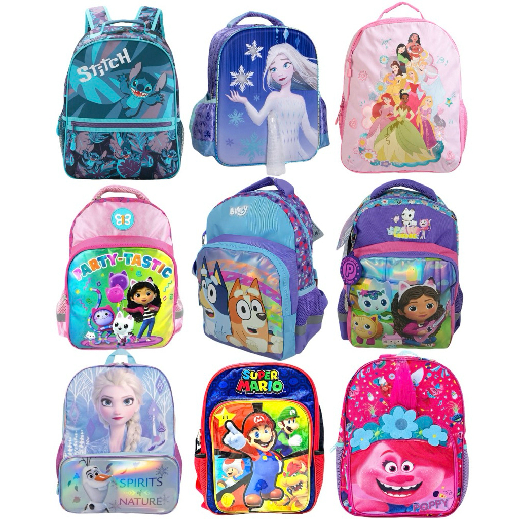 Kids Backpack Characters Original Bluey, Gabby Dollhouse, Stitch ...