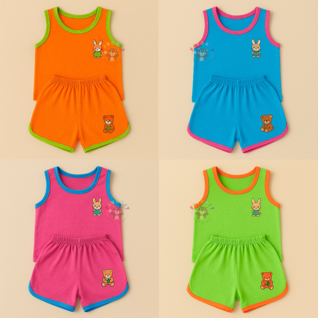 ARIA Baby & Children's Singlet Set 0-1 Years Children's/ Set 0-1 Years ...