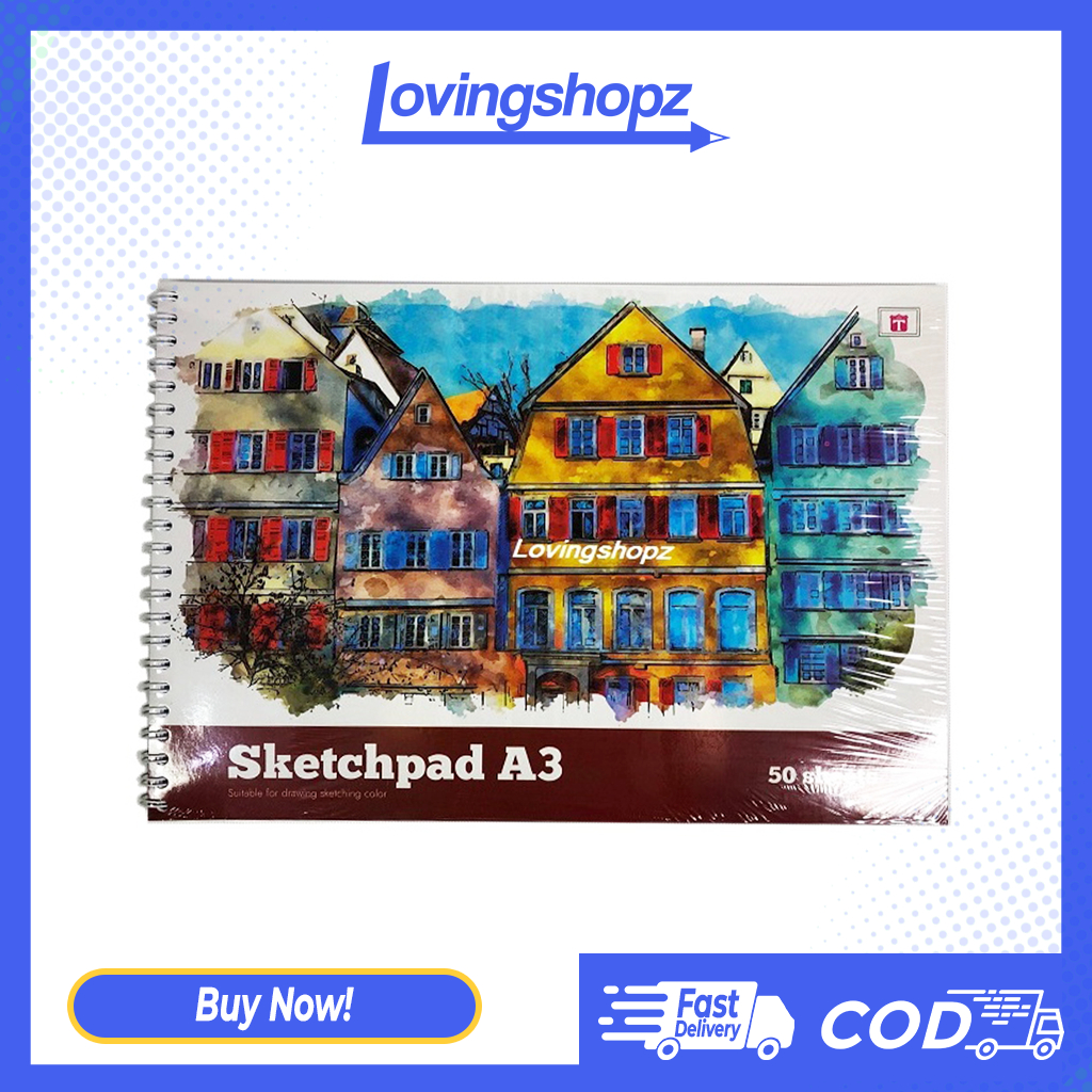 A3 Tiara Picture Book 50 Sheets Spiral Binding | Shopee Philippines