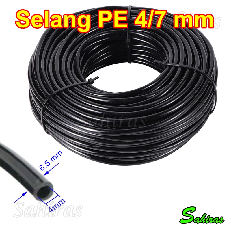 PE Hose 4/ 7 mm (Original Size 4x6.5 mm) - For NFT Hydroponic ...