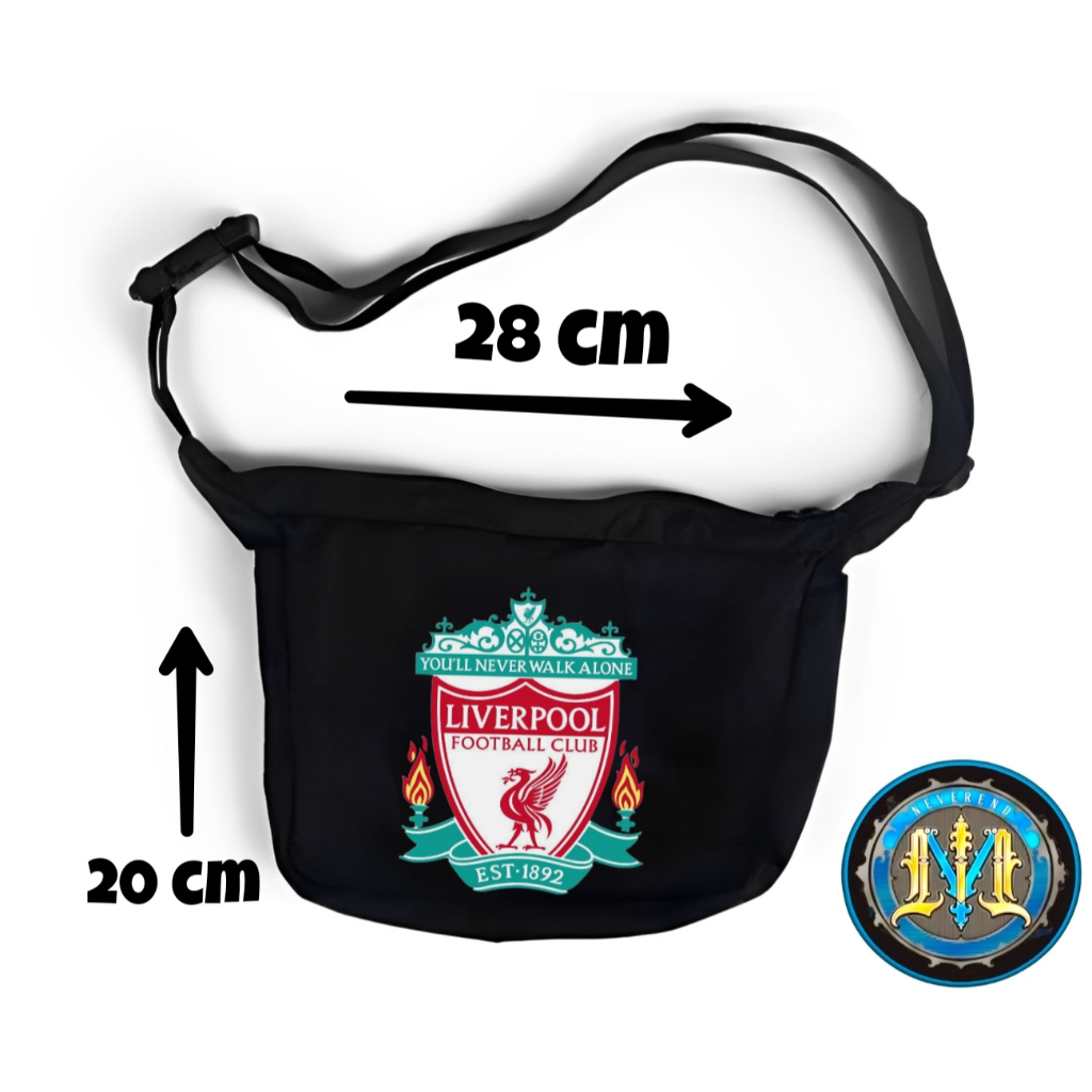 Football Liverpool Men's Shoulder Bag Canvas Waistbag Men's Sling Bag ...