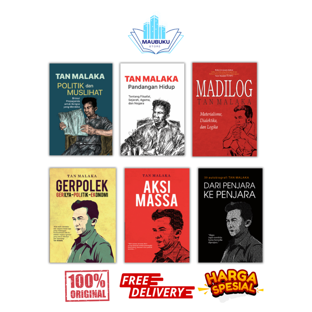 Complete Collection of Tan Malaka Books - Madilog, Prison, Tricks ...