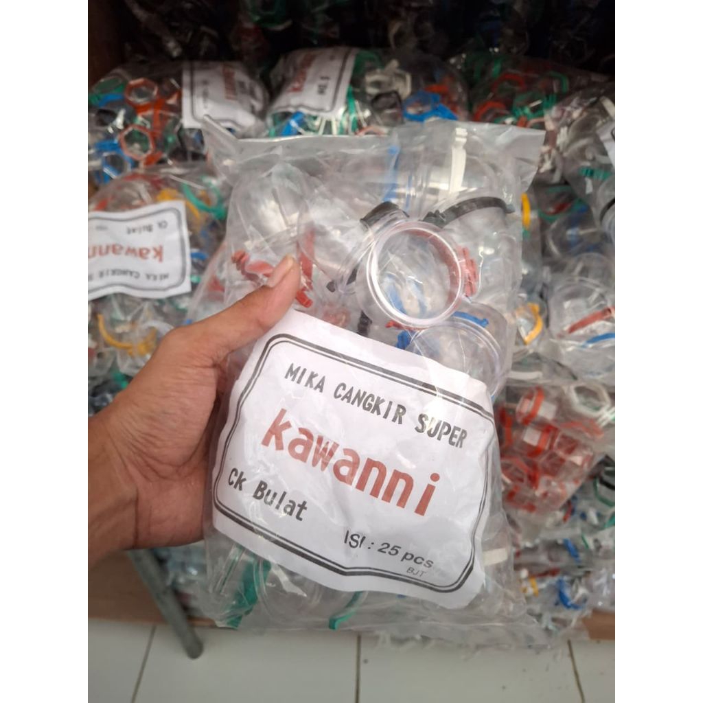 WHOLESALE (1 PACK 25PCS) KAWANNI SMALL ROUND CEPUK FOR LOVEBIRD PLECI ...