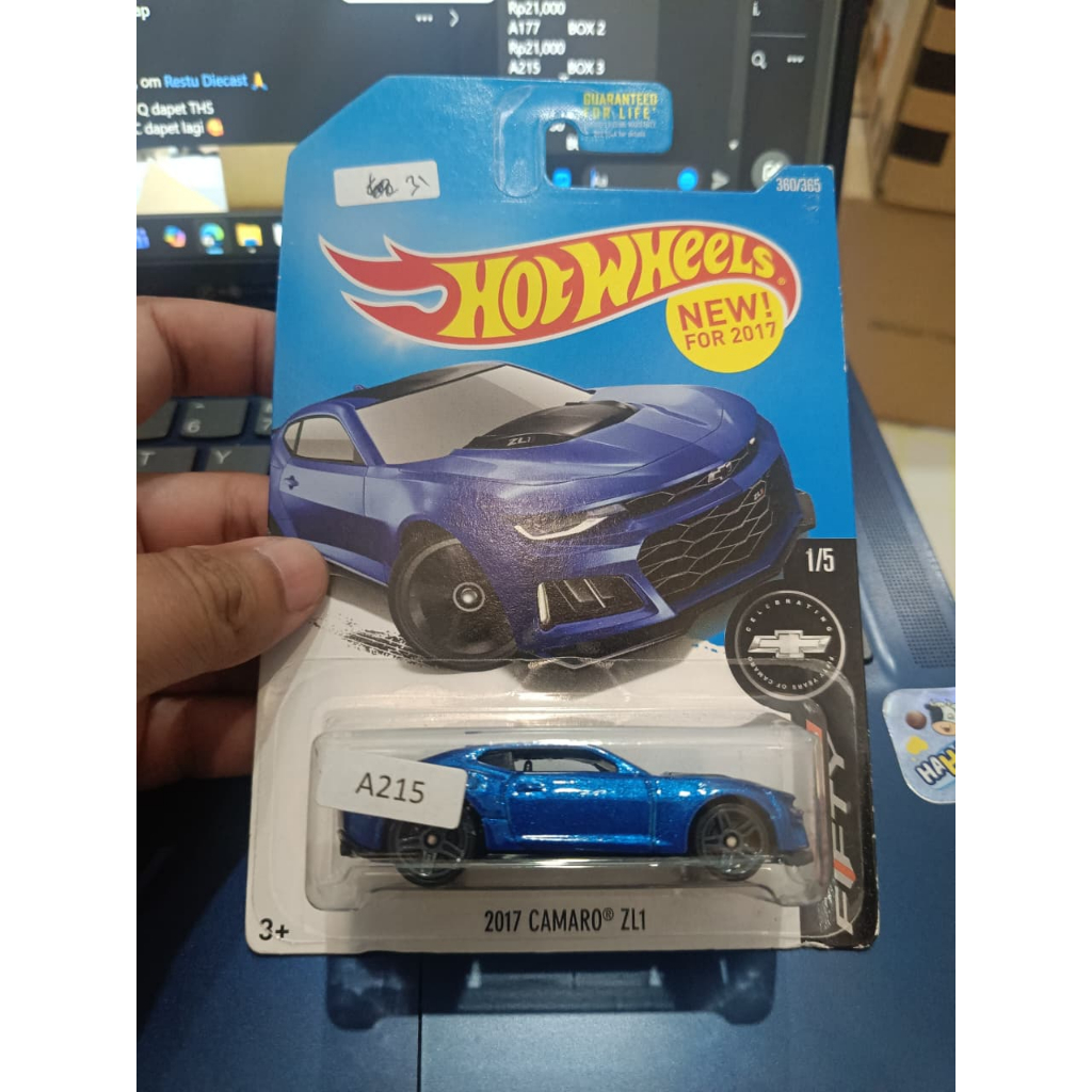 Hot wheels 2017 camaro zl1 camaro fifty blue AKTA | Shopee Philippines