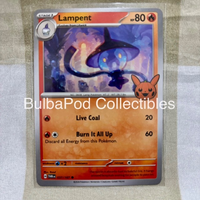 Pokemon TCG English Lampent TWM 037/167 C Trick or Trade 2024 | Shopee ...