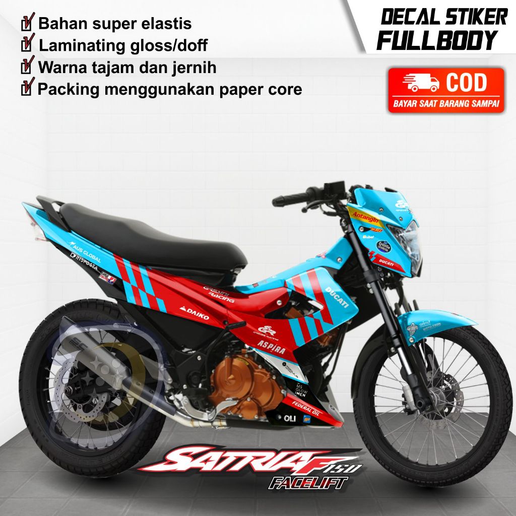 Satria Fu Facelift 2014 Stickers Satria Fu Facelift Decals Satria Fu ...
